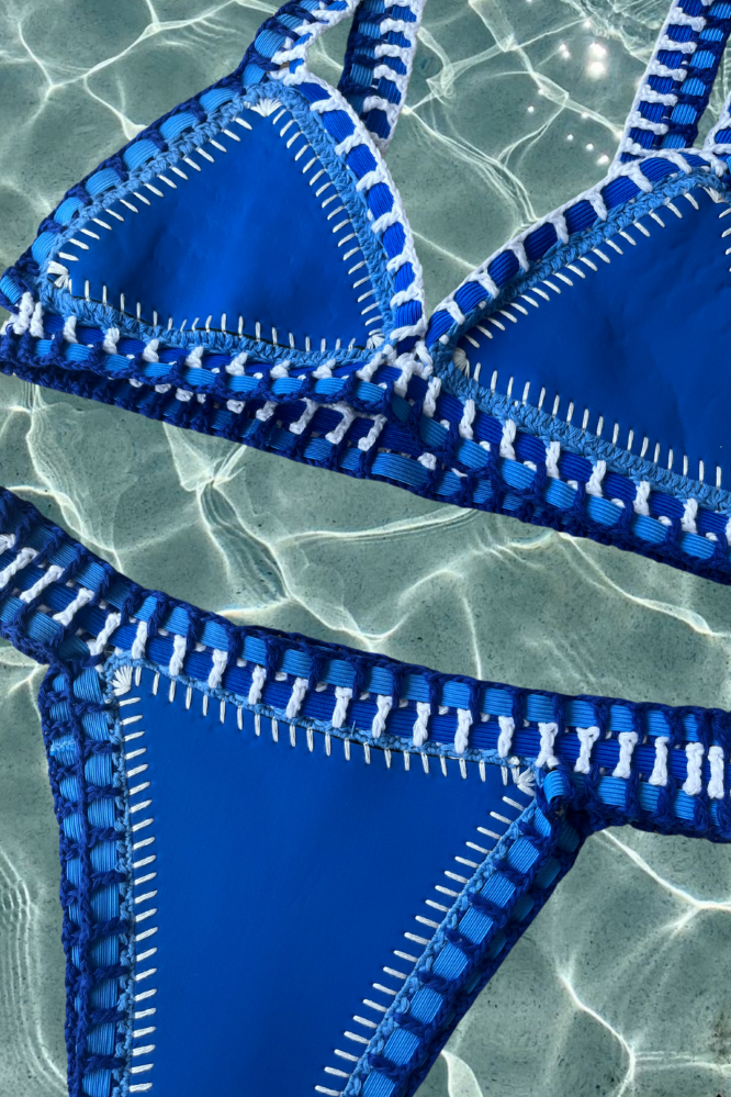 Mamma Mia Ibiza bikini - blue reversible - Fashiontiger